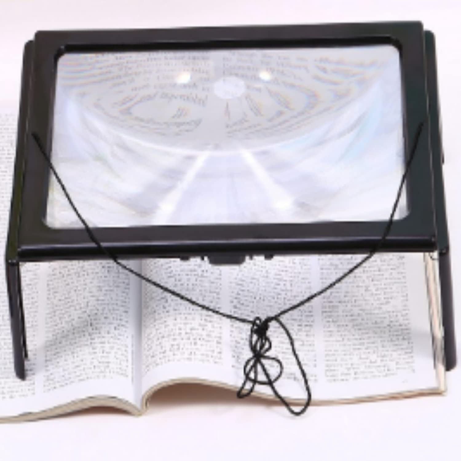 Book Magnifier, Hands Free Magnifying Glass with Light, and Stand ...