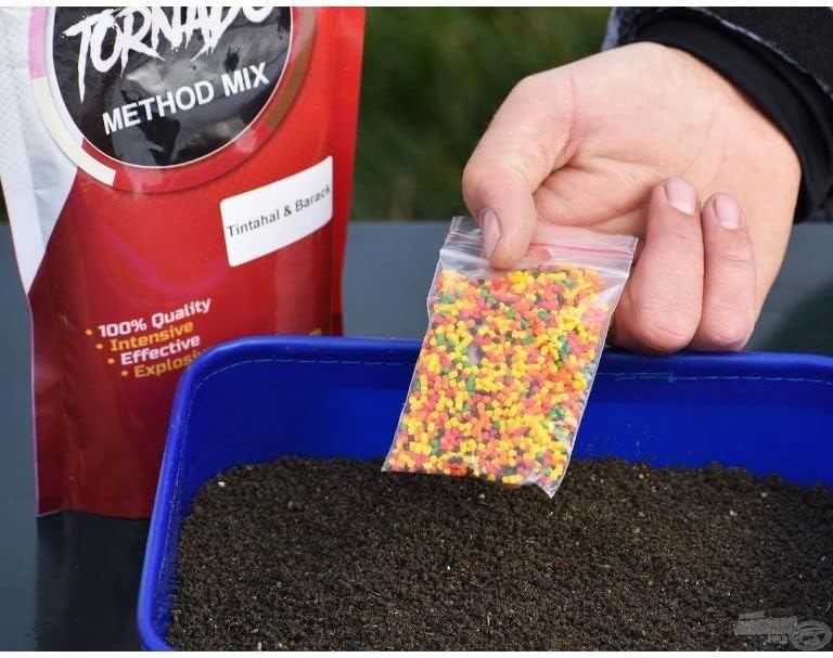 Haldorado Tornado Method Mix Fishing bait, Extra Coloured Pellet Grains ...