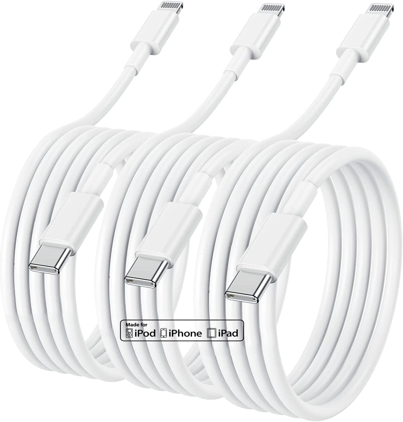 Amazon.com: Long iPhone 12 13 14 Fast Charger Cable 10ft,for [Apple MFi ...