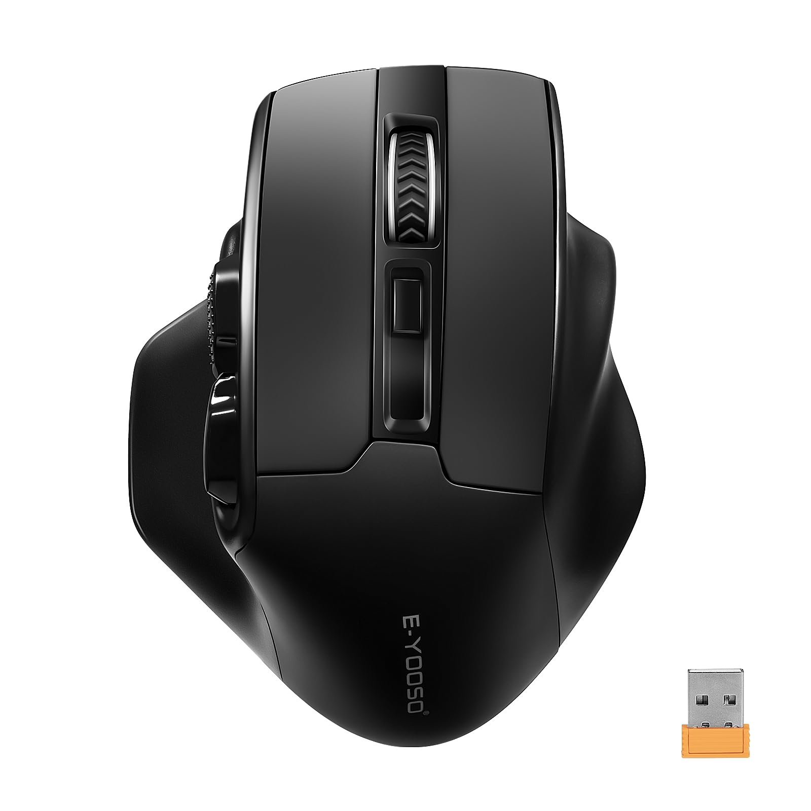 LORISKORS F30 Mouse Inalámbrico 2.4 G, Ratón Ergonómico de 4800 DPI 6 ...