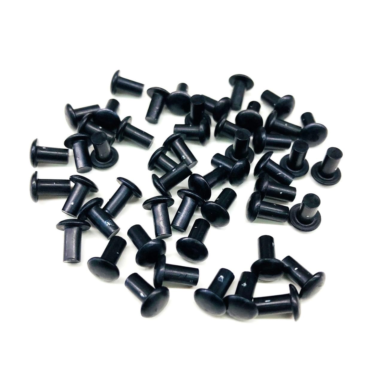Black Solid Smash Rivets - 1/8" x .250 (50pk): Amazon.com: Industrial ...