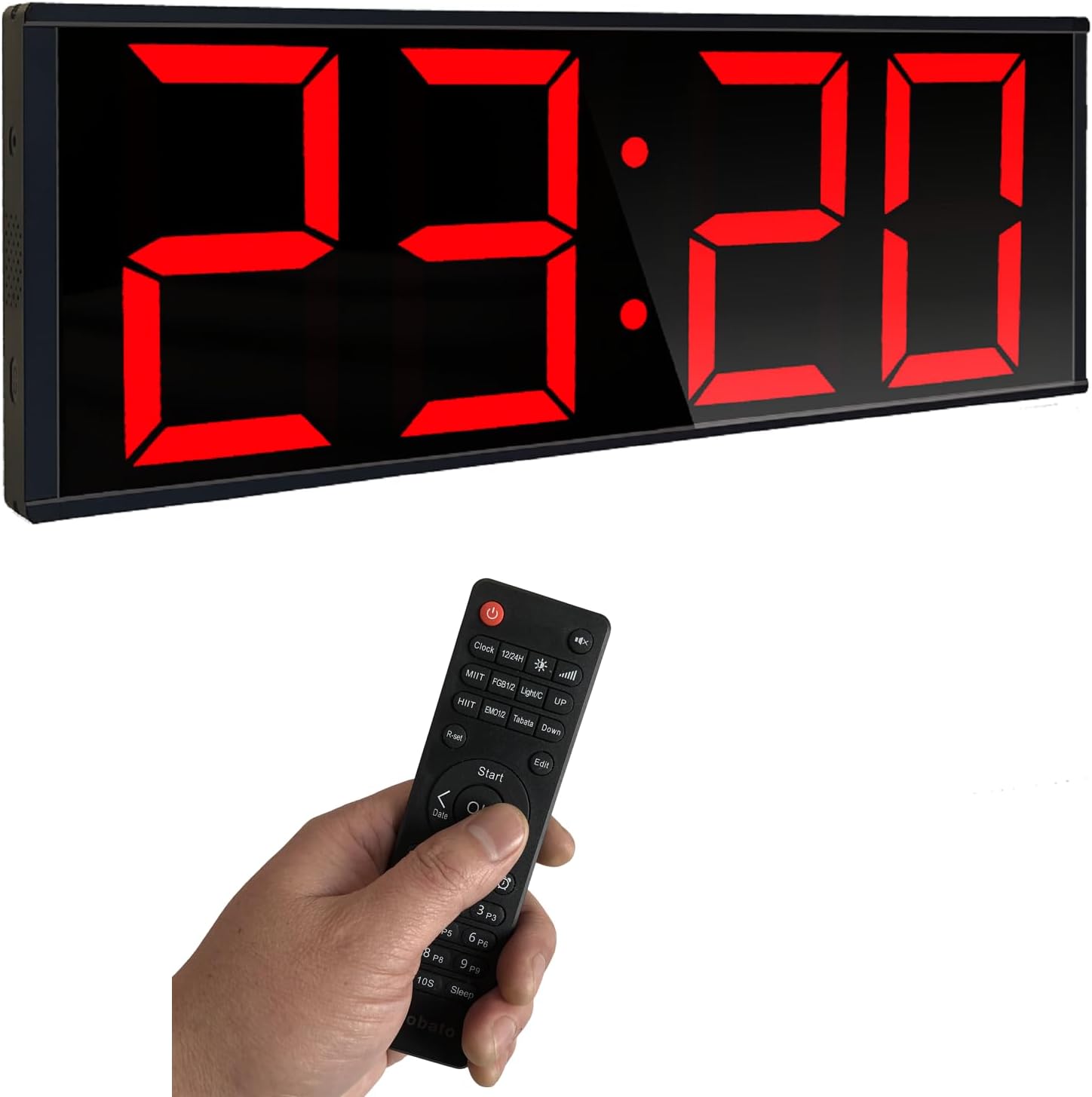Amazon.com: ETEBRG 17.3'' Huge Digital Wall Clock, Home Gym Interval Workout Timers, with ...