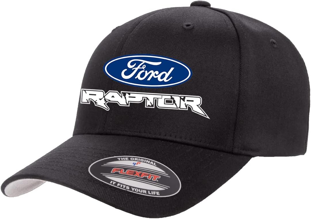 Ford Raptor F150 Pickup Truck Classic Logo Design Flexfit 6277 Athletic ...