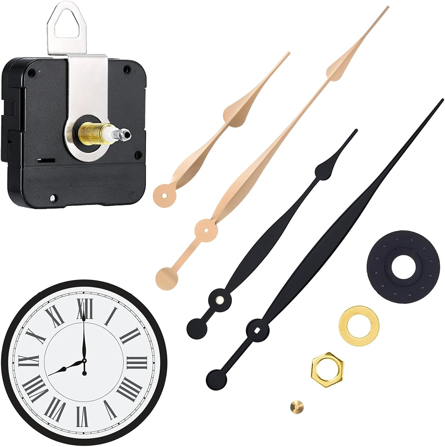 JALCH Premium High Torque Quartz Clock Movement Replacement Kit with 10 ...