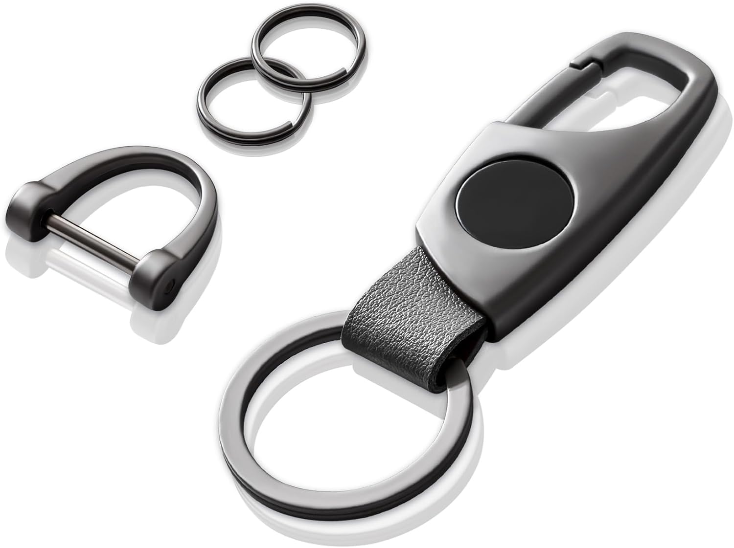 Amazon.com: Gkeygo Carabiner Keychain, Key Chains for Car Key with 2 ...