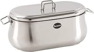 Amazon.com: Barazzoni TUMMY 0010180 Two-Handled Pot, Stainless Steel ...