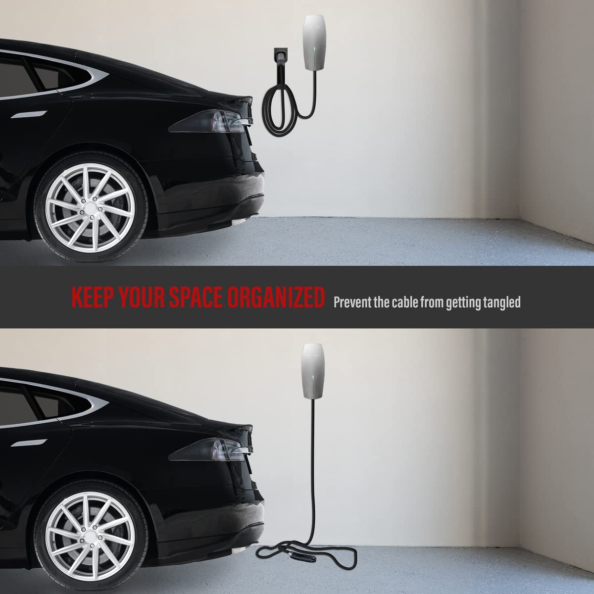 Snapklik.com : Tesla Charger Nozzle Holster, EV Charger Holder Wall ...