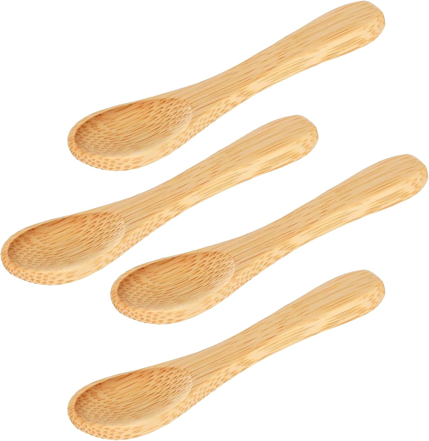 Amazon.com: 4 Pcs Small Wooden Spoons，3.5 Inch Mini Handmade Bulk ...