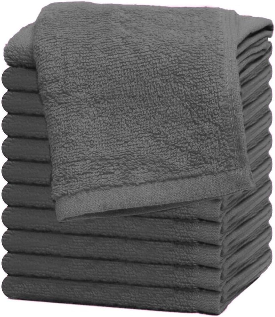 Westlane Linens 100% Egyptian Cotton Flannel Face Cloth & Washcloths ...