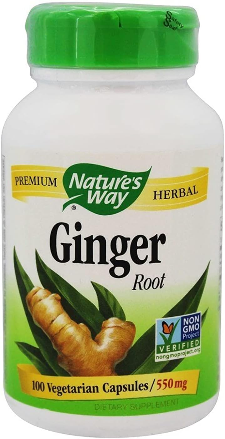 Amazon.com: Nature's Way Ginger Root 550mg, 180 Capsules (Pack of 2 ...