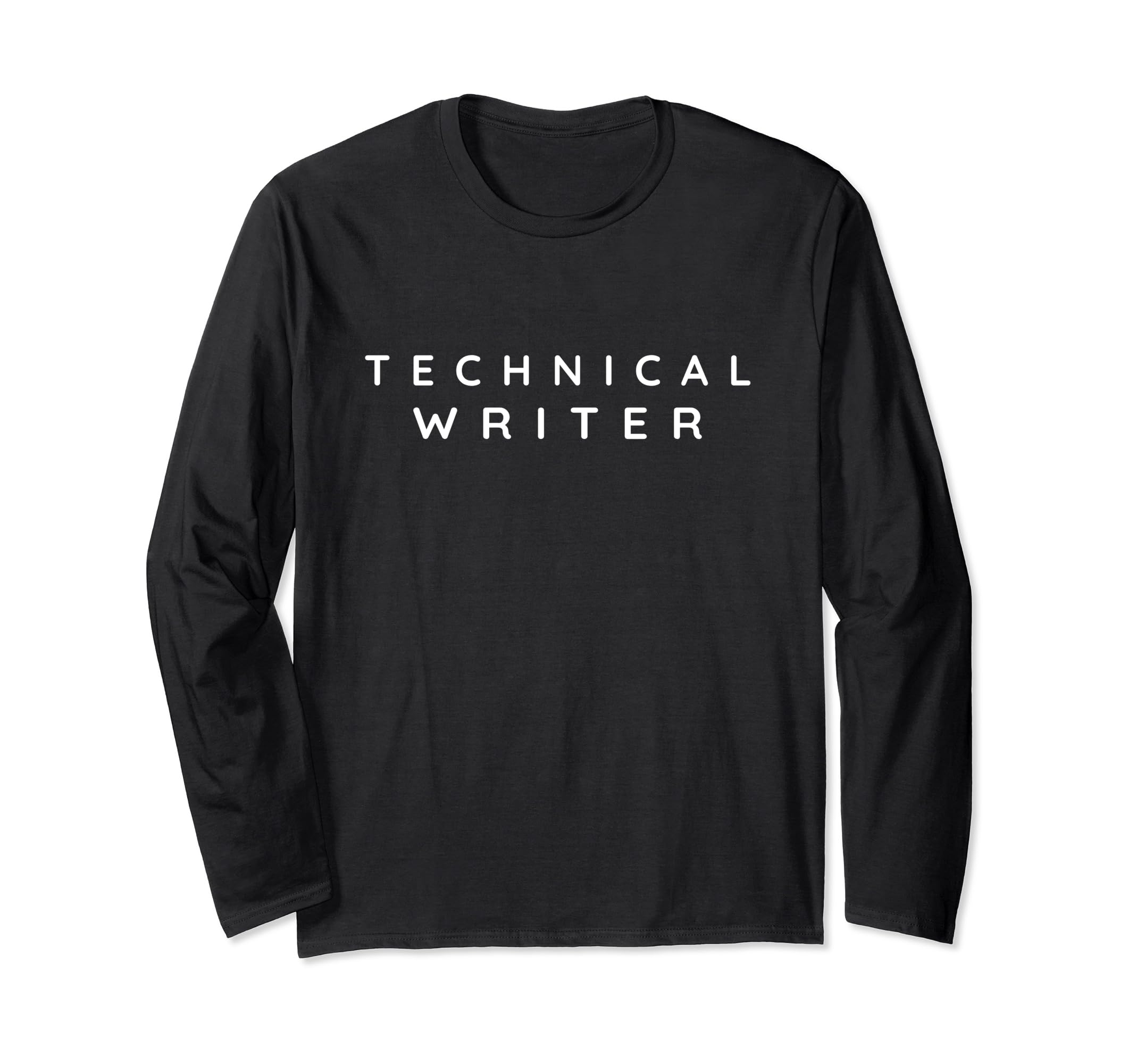 Amazon | Technical Writers Profession Modern コンテンポラリーフォント 長袖Tシャツ | Tシャツ ...