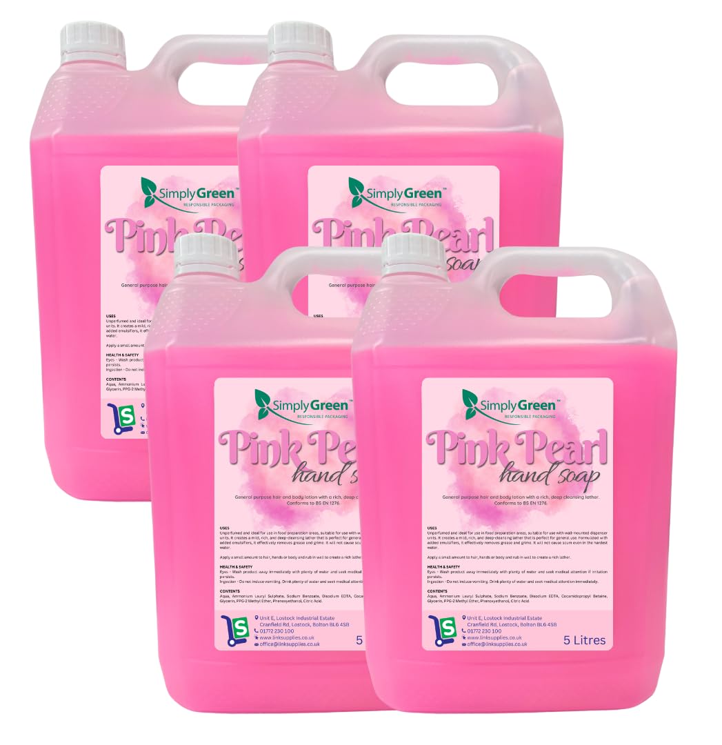 4 x 5 Litre General Purpose Pink Pearl Hand Soap : Amazon.co.uk: Beauty