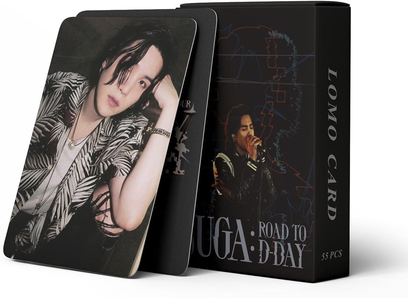 55pcs set Kpop Bts Suga Road To D-Day Photocards Small Card Lomo Cards ...