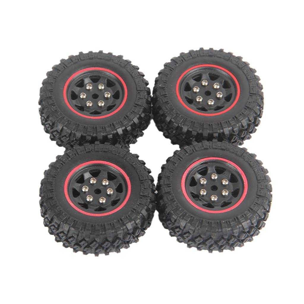 Buy RC Car Rubber Tyre Tire for SCX24 YKC01CM JIMNY 1/16 RC Car Black ...