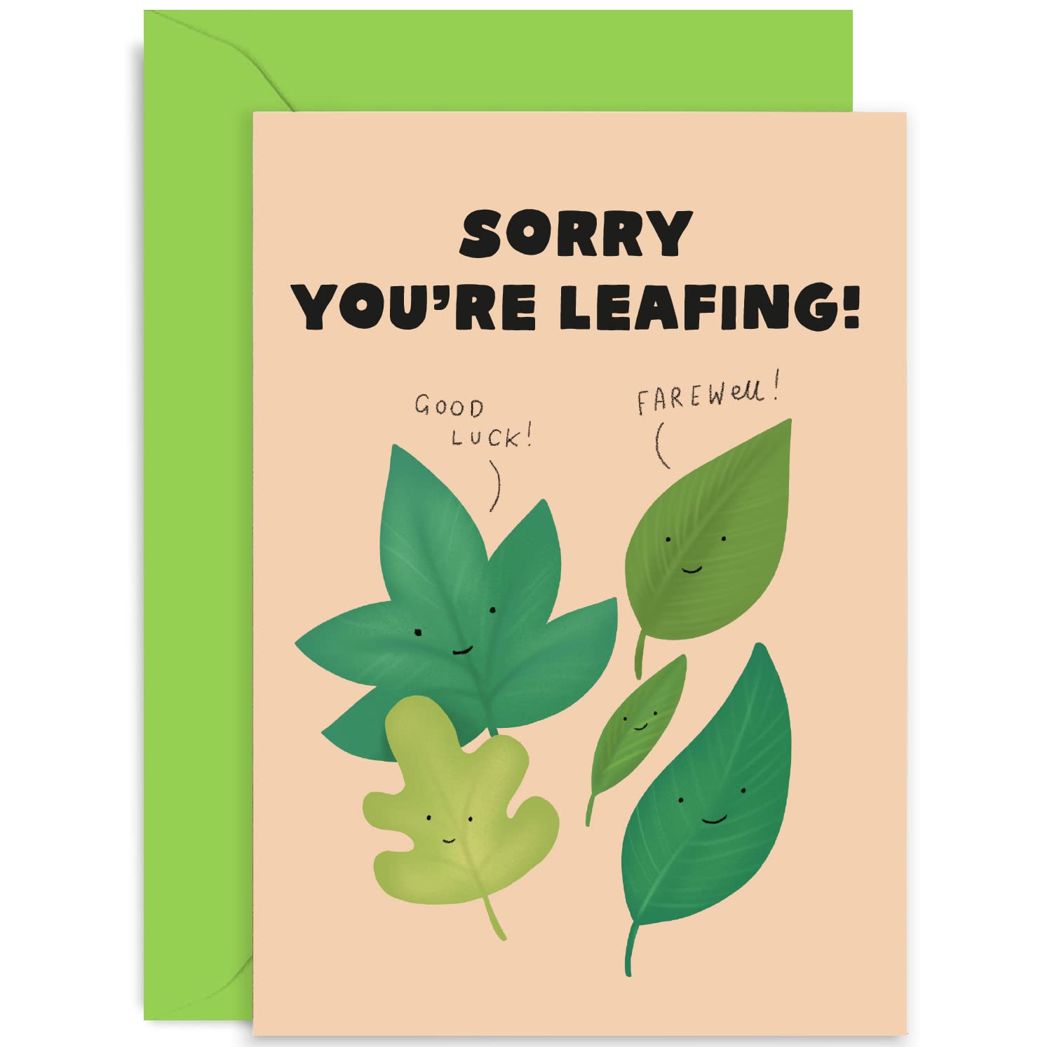 Amazon.com : Old English Co. Funny Sorry You're Leaving Card for Co ...
