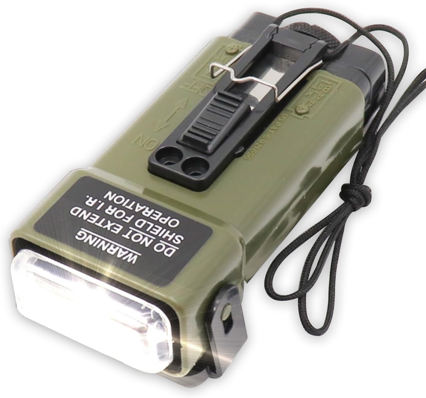 Amazon.co.jp: 戦術MS 2000ストロボヘルメットランプ信号ランプ懐中電灯生存信号ランプ遭難標識機能ストロボ安全救援ランプ狩猟アウトドアスポーツ : スポーツ＆アウトドア