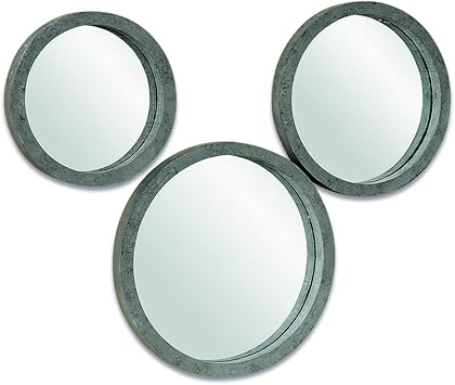 Amazon.com: Whole House Worlds The Rustic Round Mirrors, Set of 3 ...
