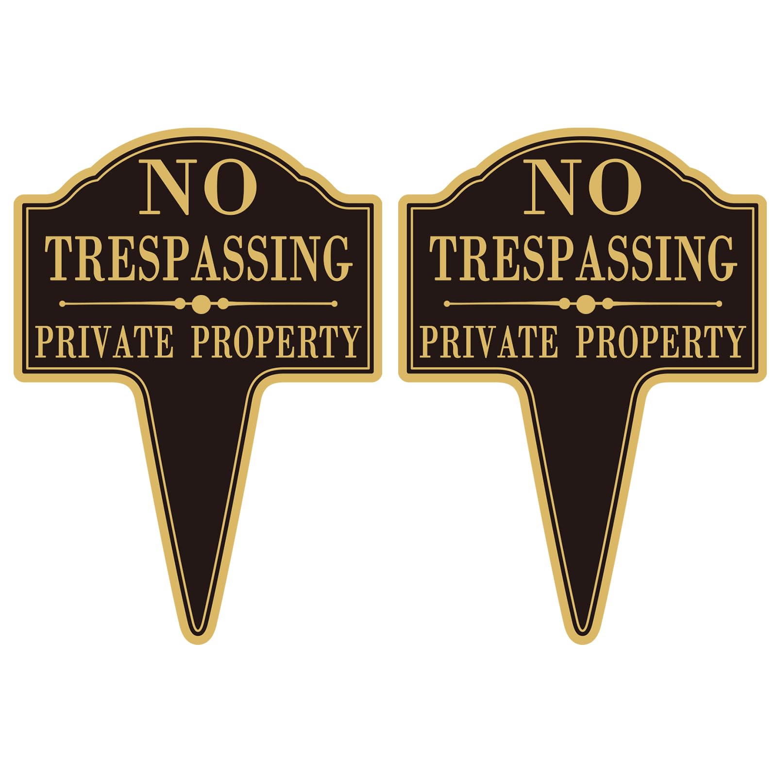 Amazon.com: XIAOKAIYAN No Trespassing Signs Private Property Double ...
