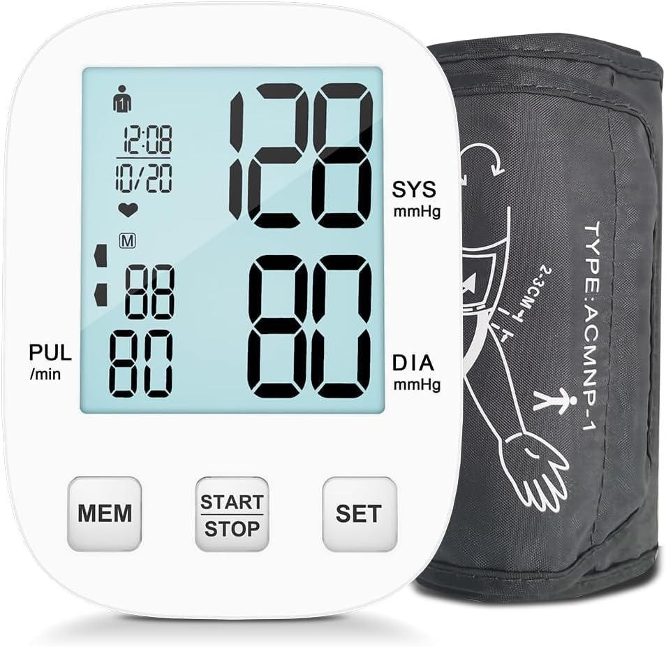 Amazon.com: Blood Pressure Machine, Automatic Upper Arm Blood Pressure ...