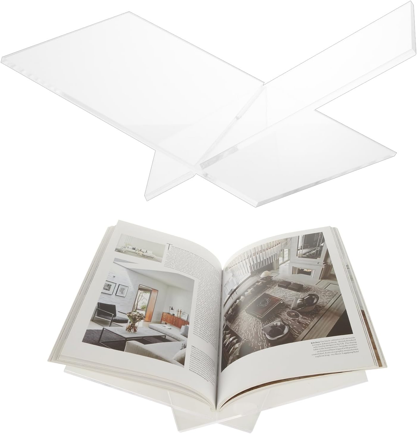 Amazon.com : CertBuy Clear Acrylic Book Holder, Acrylic Book Stands for ...