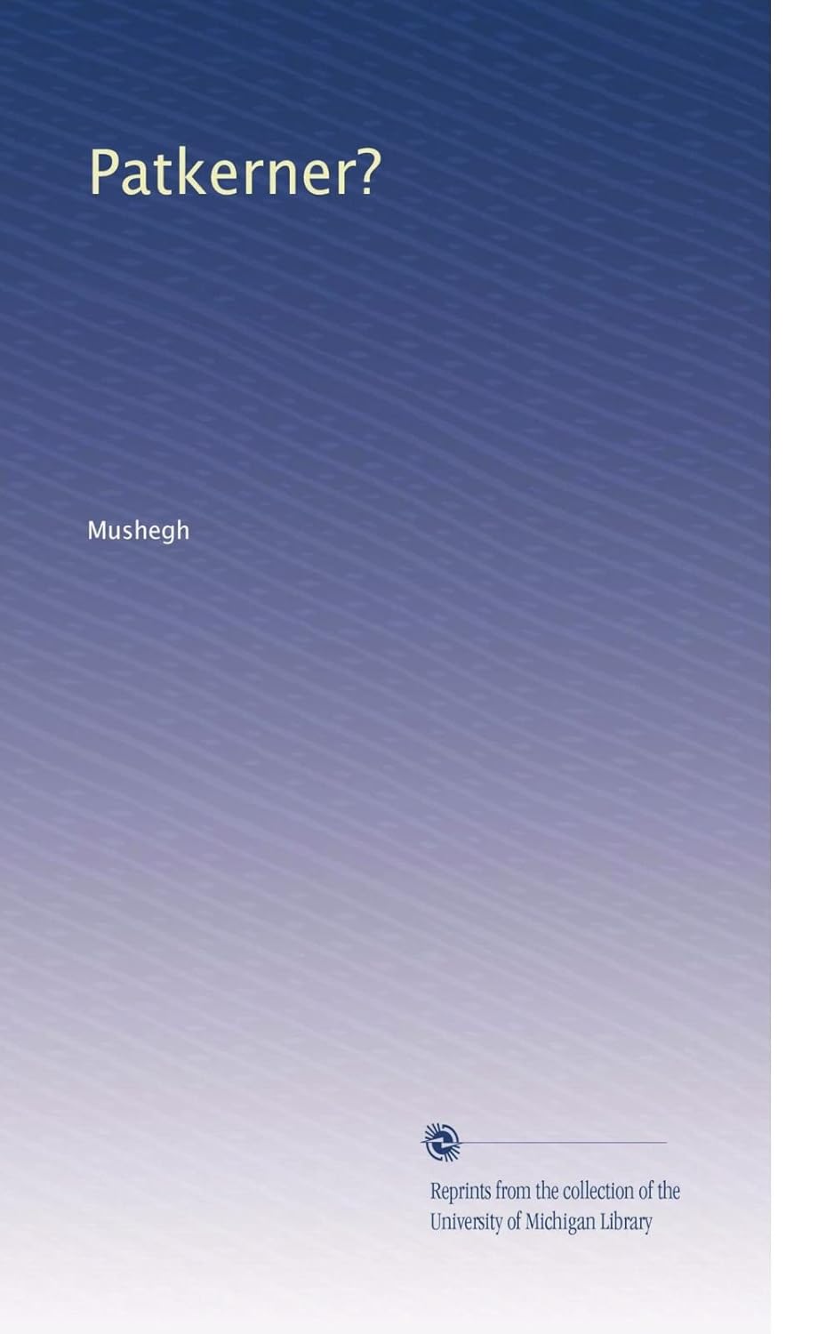 Amazon.com: Patkerner? (Armenian Edition): Mushegh, .: Books