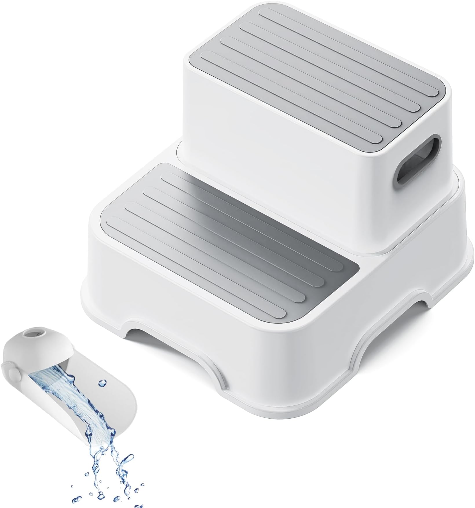 Amazon.com: LivingSURE Two-Tier Portable Stepping Stool - Safe and Easy ...