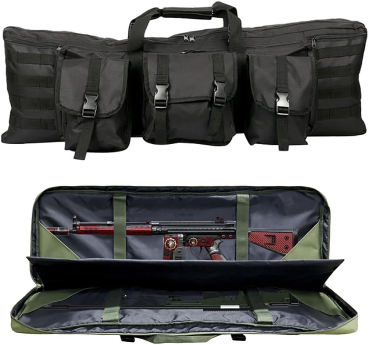 ACEXIER Tactical Rifle Bag 36" Water Proof Double Gun Case Carbine ...