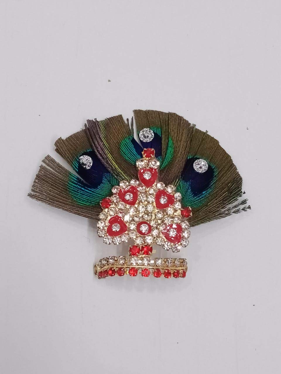 Buy LADOO Gopal MOR PANKH MUKUT(1 Number Size Online at Low Prices in ...