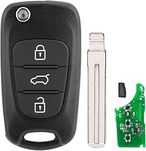 3 Buttons For Hyundai I30 Key Fob Replacement Hyundai I30 Remote Fob ...