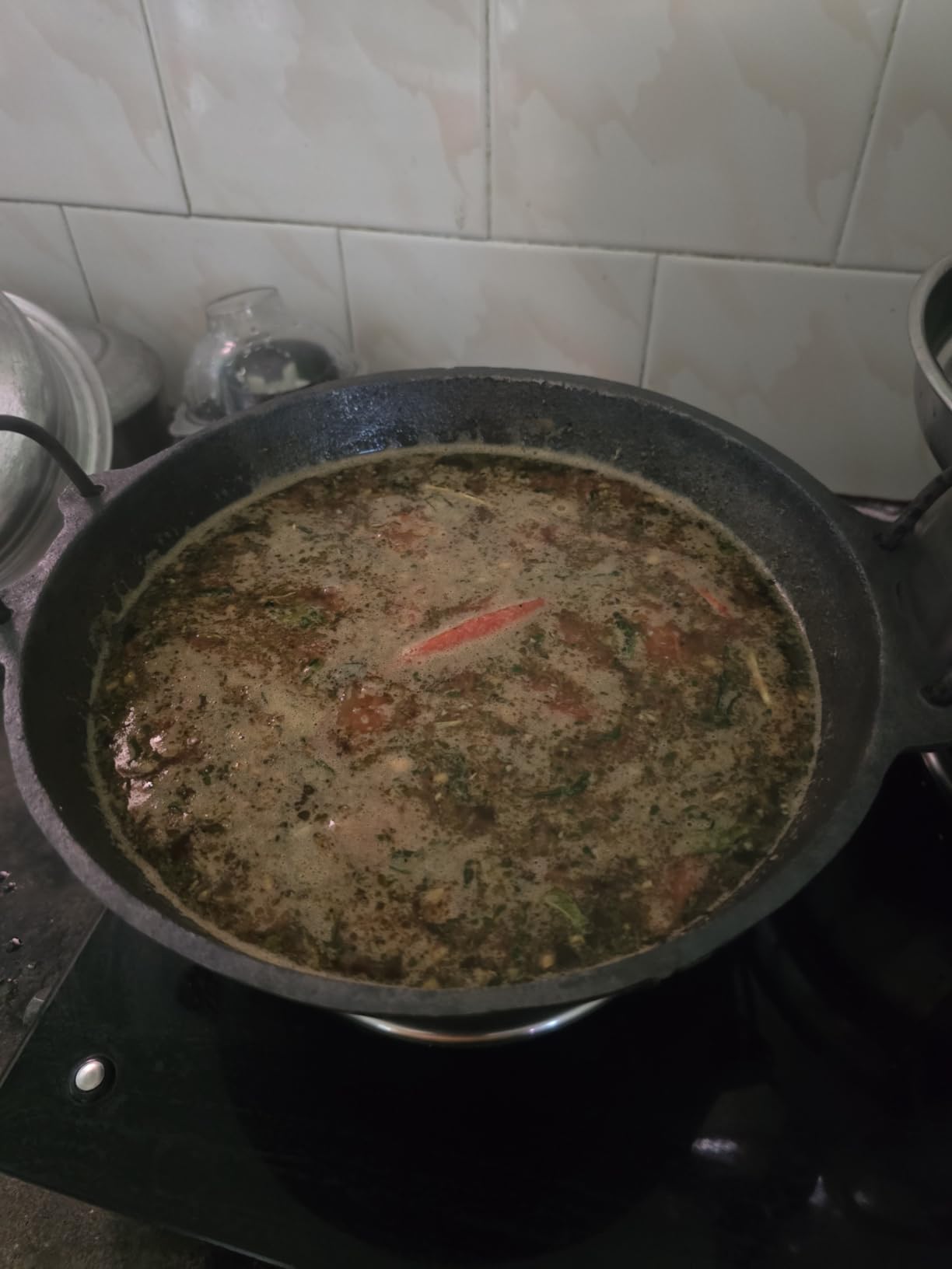WAY HOMES Authentic 8,9 &10-Inch Pure Seasoned Cast Iron Kadai ...