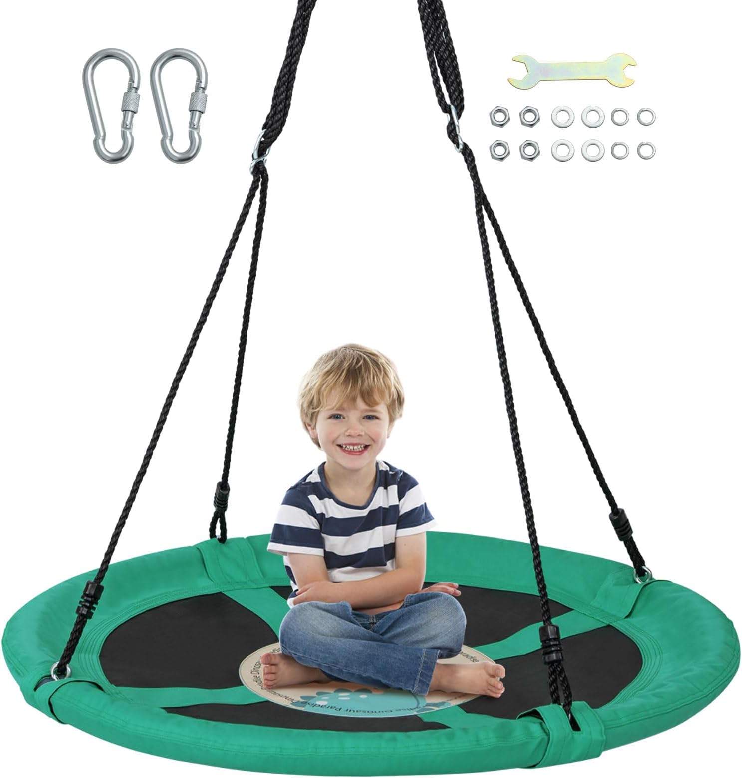 Large Nest Swing Seat Basket - Durable Frame with Rope Hanging Kit ...