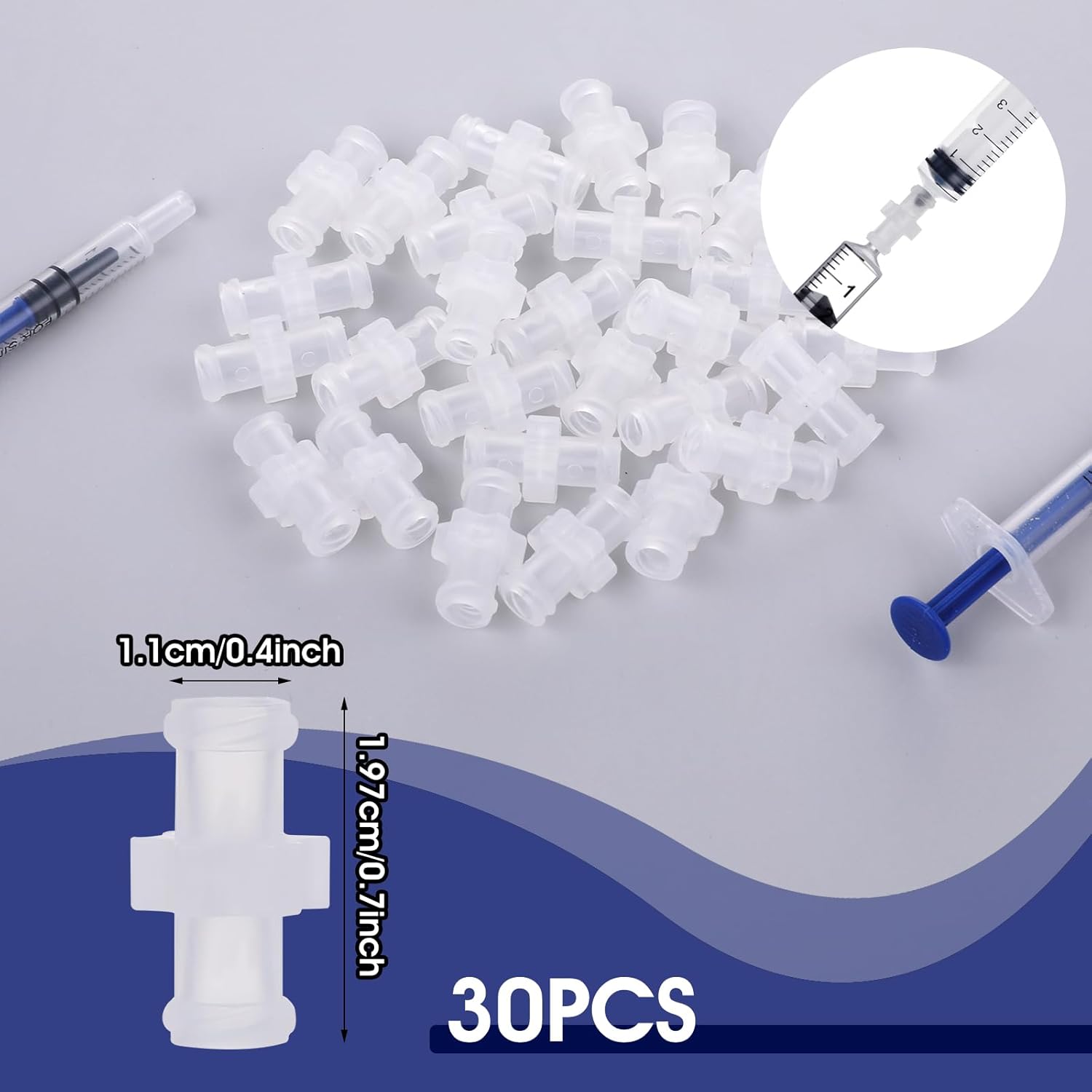 Buy 30PCS Luer Lock Syringe Adapter Set Online Philippines | Ubuy