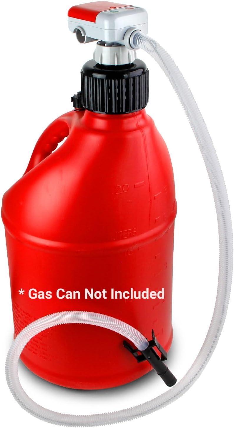 TERA PUMP TRFA01-XL Racing Fuel Transfer Pump, various Gas Can Fittings ...