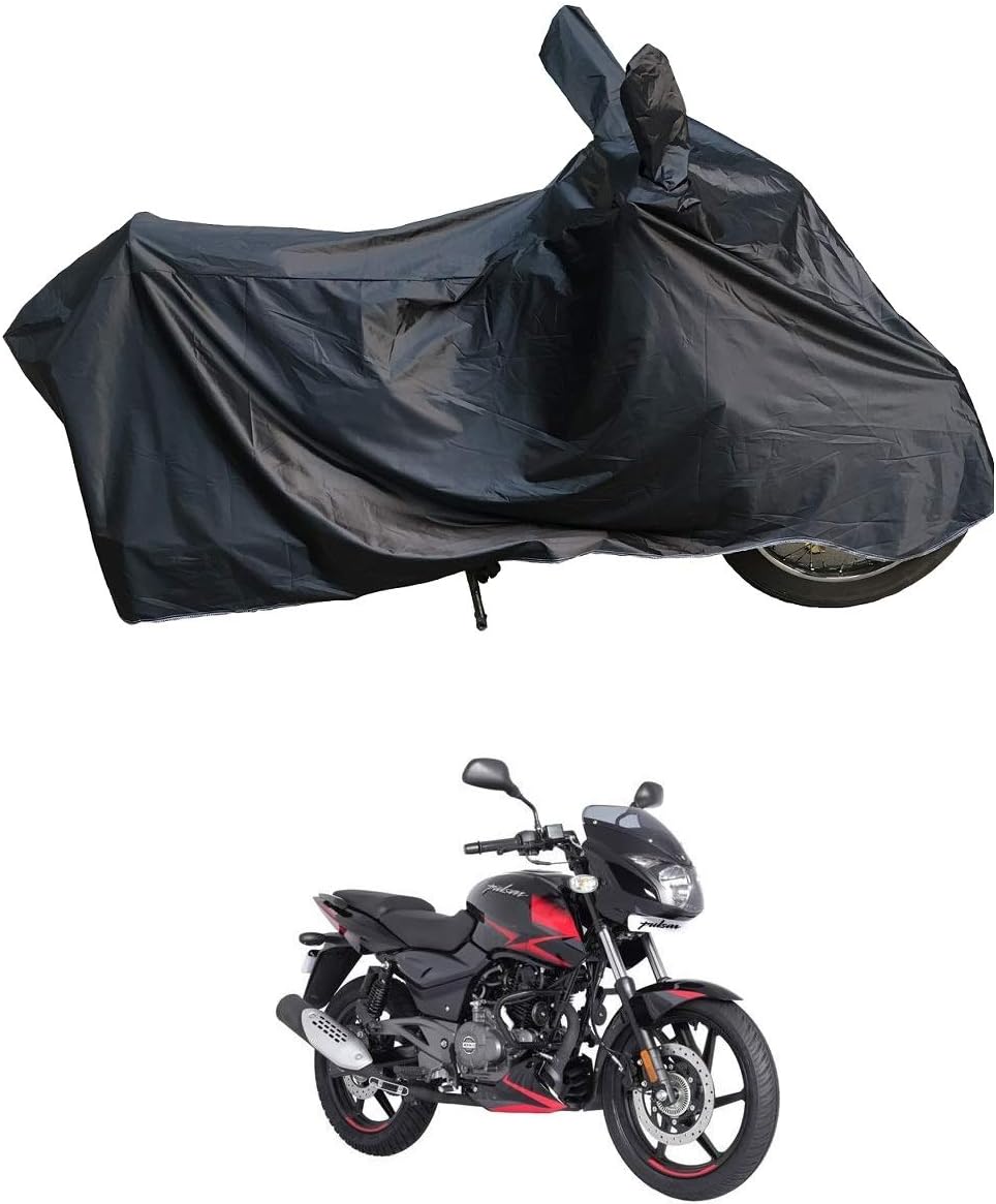 RiderShine 100% Waterproof Bike Body Cover for Bajaj Pulsar 150 (Black ...