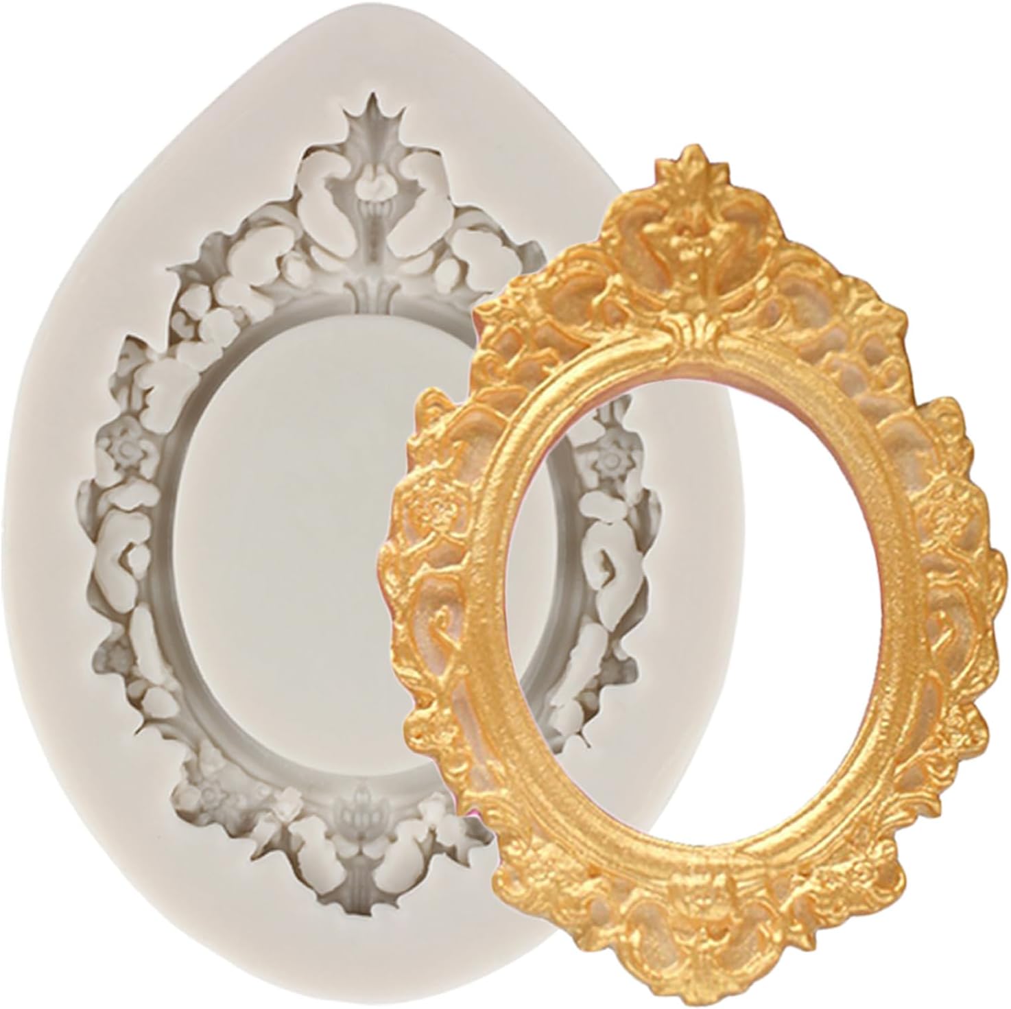 Amazon.com: MINFEIDMS Picture Frames Silicone Mold Photo Frame Fondant ...