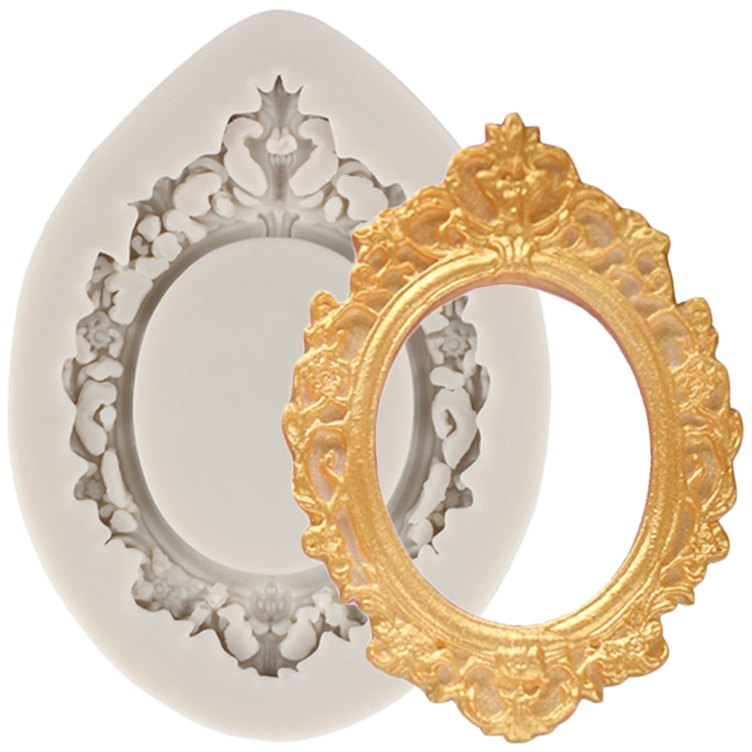 Amazon.com: MINFEIDMS Picture Frames Silicone Mold Photo Frame Fondant ...