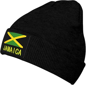 Jamaican Flag Pride Knit Hat Soft Classic Stretchy Beanie Cap Winter ...