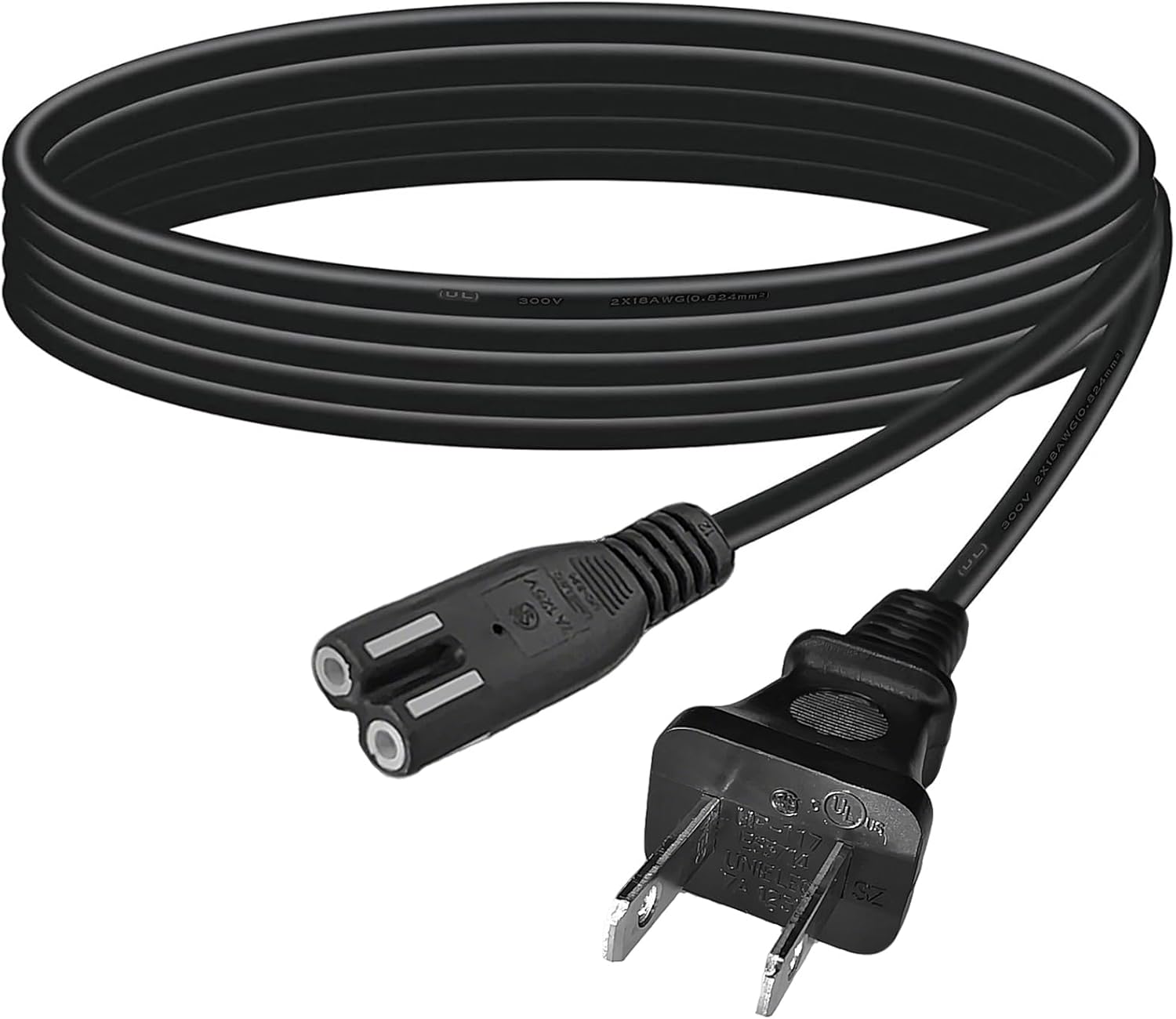 Amazon.com: UL Listed 5 ft 2-Prong AC in Power Charging Cord for K&K ...