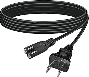 Amazon.com: UL Listed 5 ft 2-Prong AC in Power Charging Cord for K&K ...