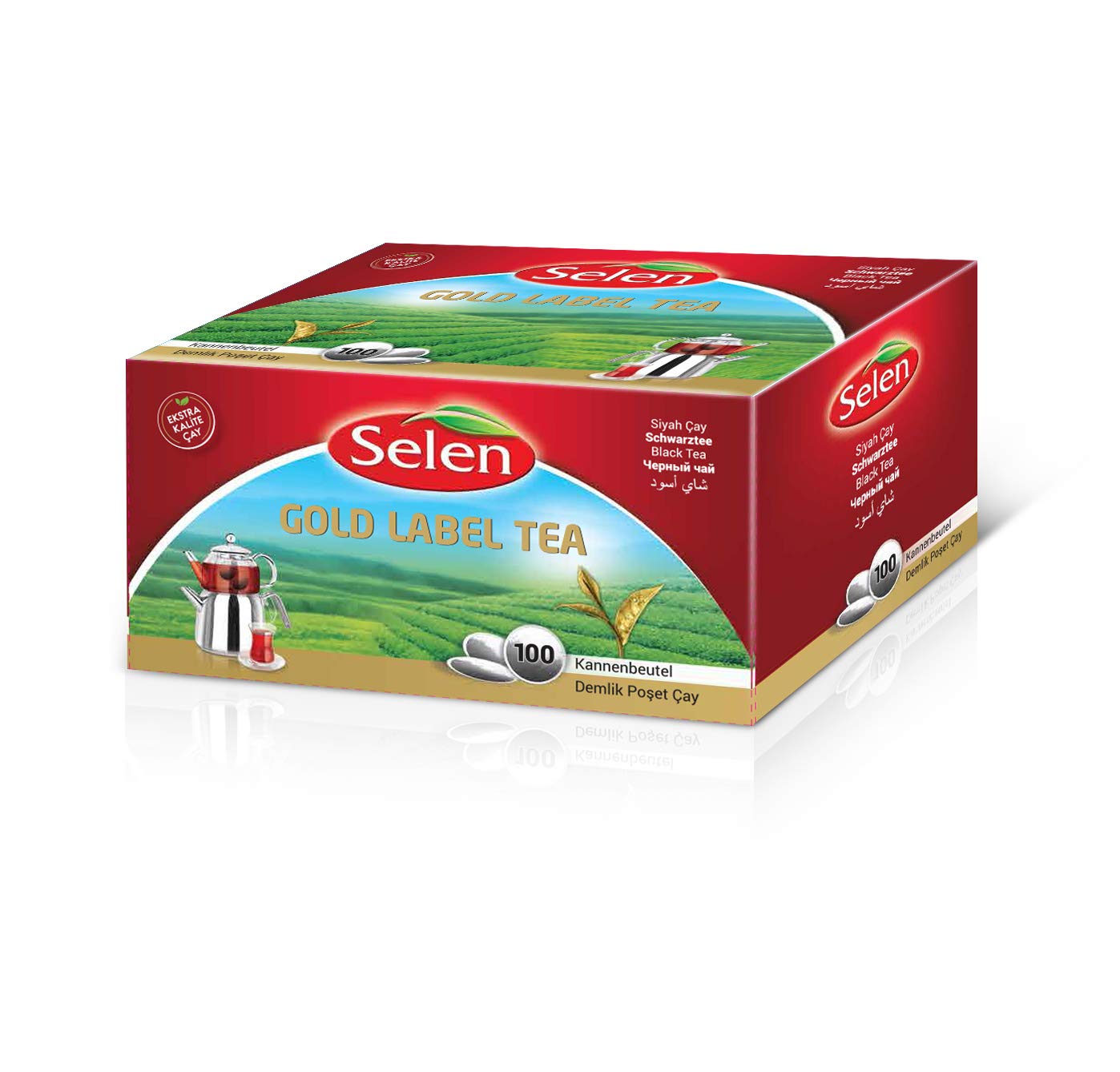 Selen Gold Label Tea Pads, 100 Pads/runde Teebeutelx3 gr. : Amazon.de ...