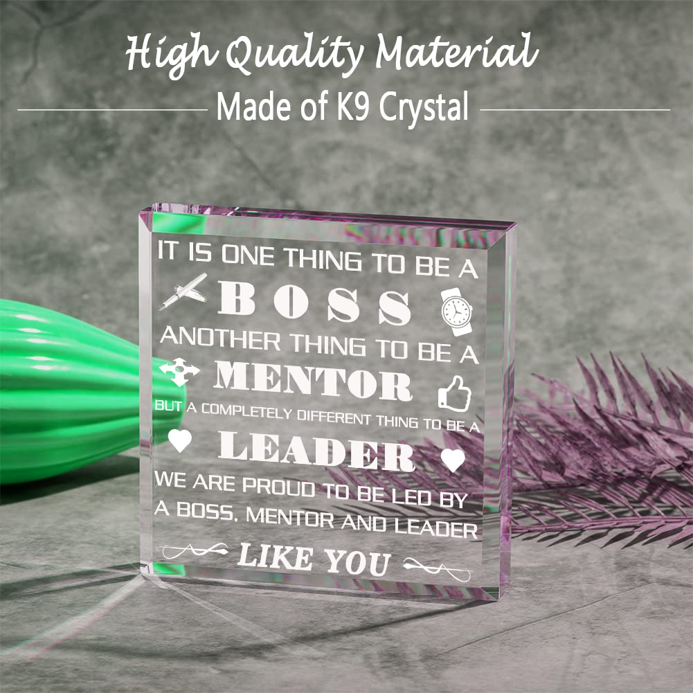 Snapklik.com : Boss Gifts Crystal Engraved Keepsake Lady Office Desk ...