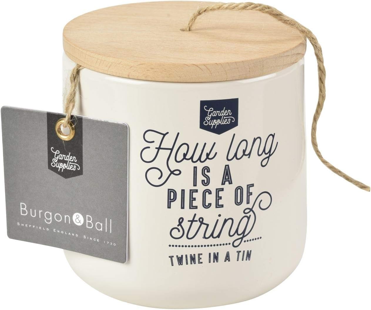 Sungmor Cast Iron Garden Twine Holder Set - 1300ft. Natural Jute Twine ...