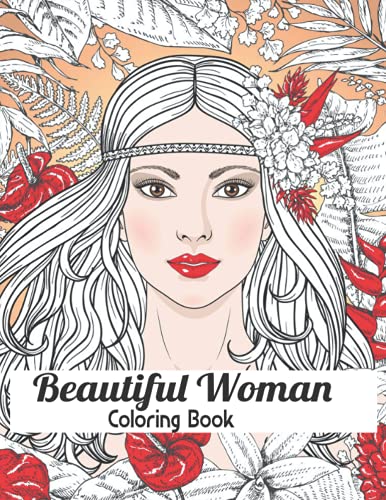 Snapklik.com : Beautiful Woman Coloring Book: Womens Adult Coloring Books