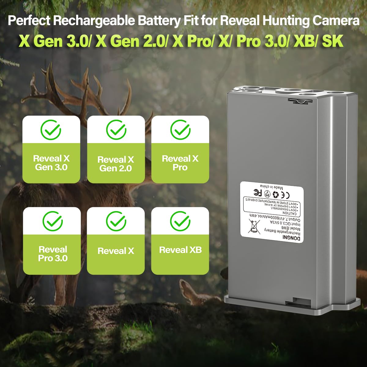 Snapklik.com : 2 Pack New Rechargeable Reveal X Battery Pack For Reveal ...