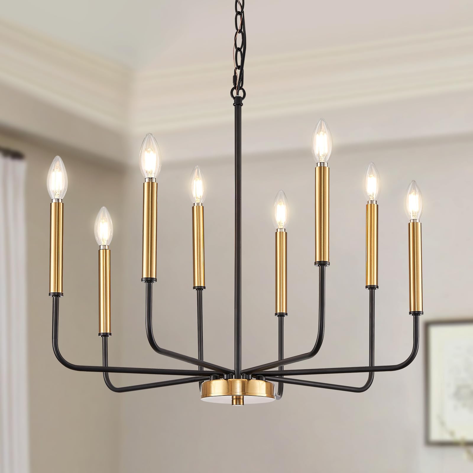 Possini Euro Design Vanelti Matte Black Soft Gold Chandelier Lighting ...