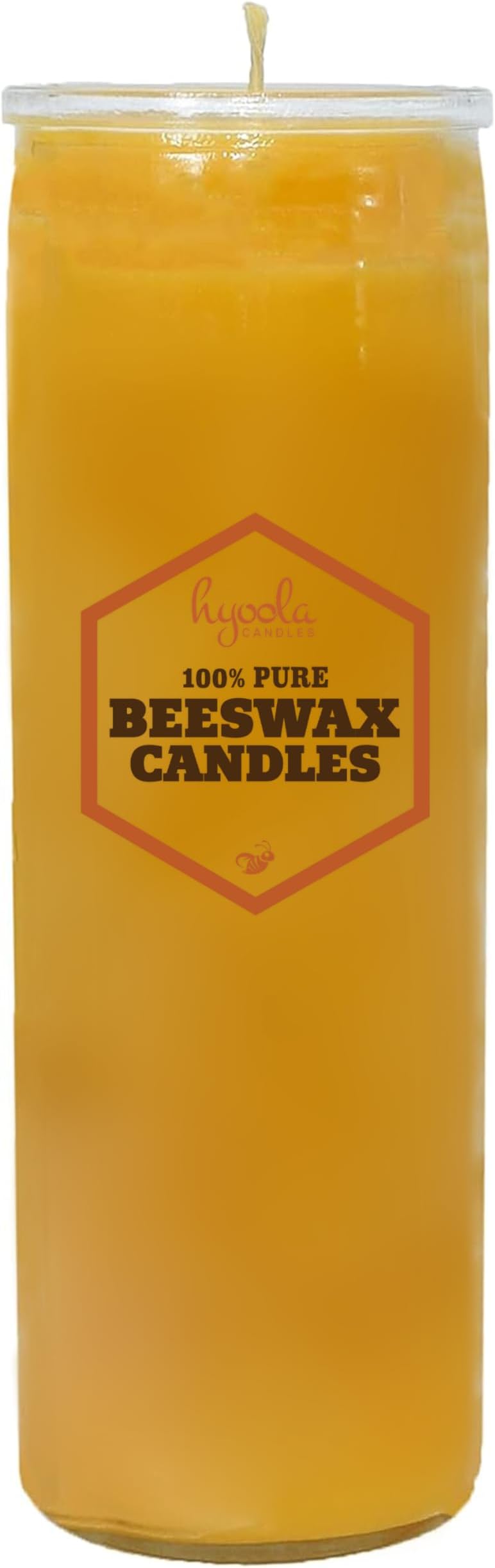 Amazon.com: Pure Beeswax Made in USA Glass Vigil Altar Candle ...