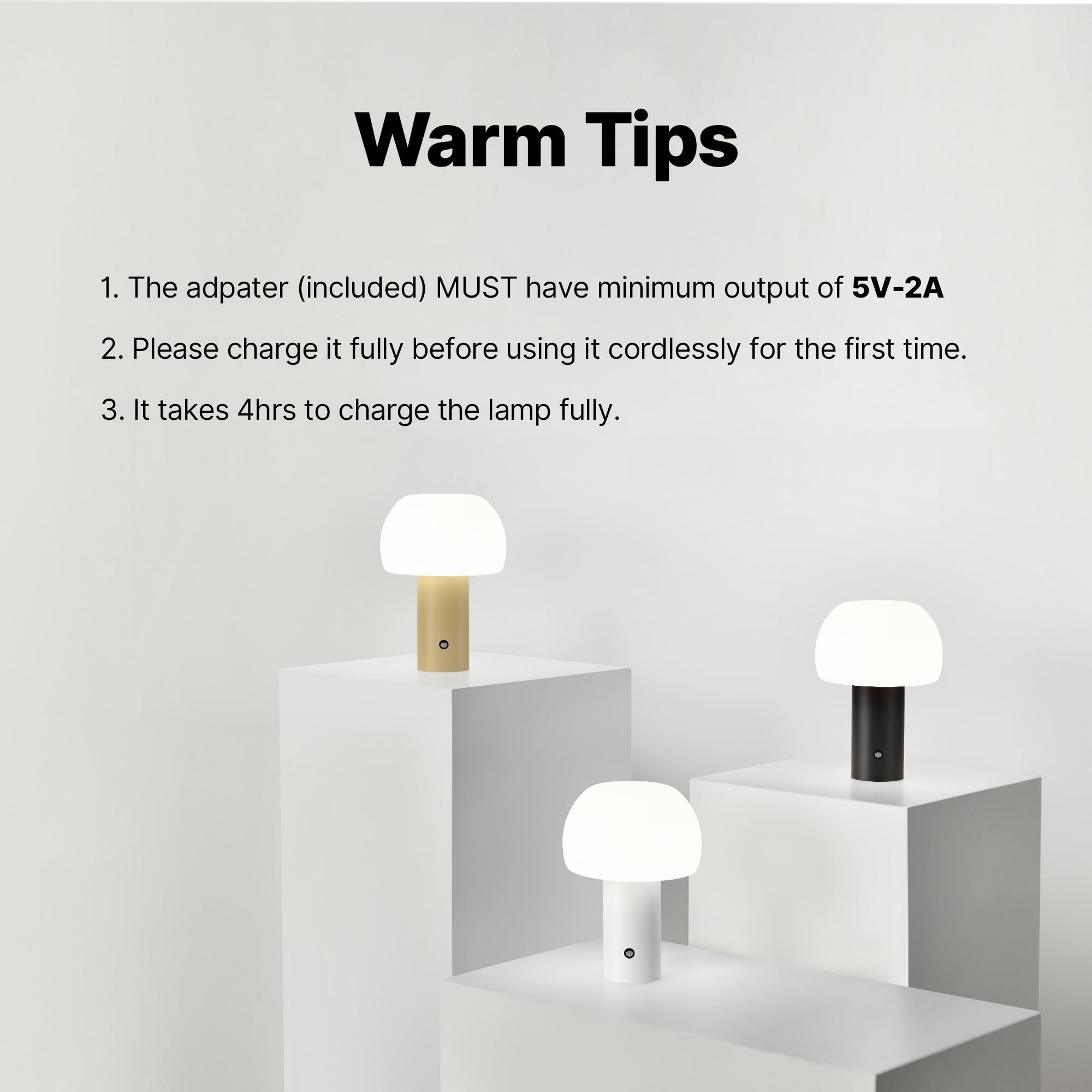 MAGCHARM Mushroom Lamp, Table Lamp, 5W LED Beads, Opal Glass Shade ...