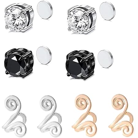 Amazon.com: 3 Pair Zunis Acupressure Slimming Earrings, Magnetic Ear ...