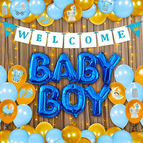 Party Propz Welcome Baby Decoration- Huge 47Pcs|New Born Baby Welcome ...
