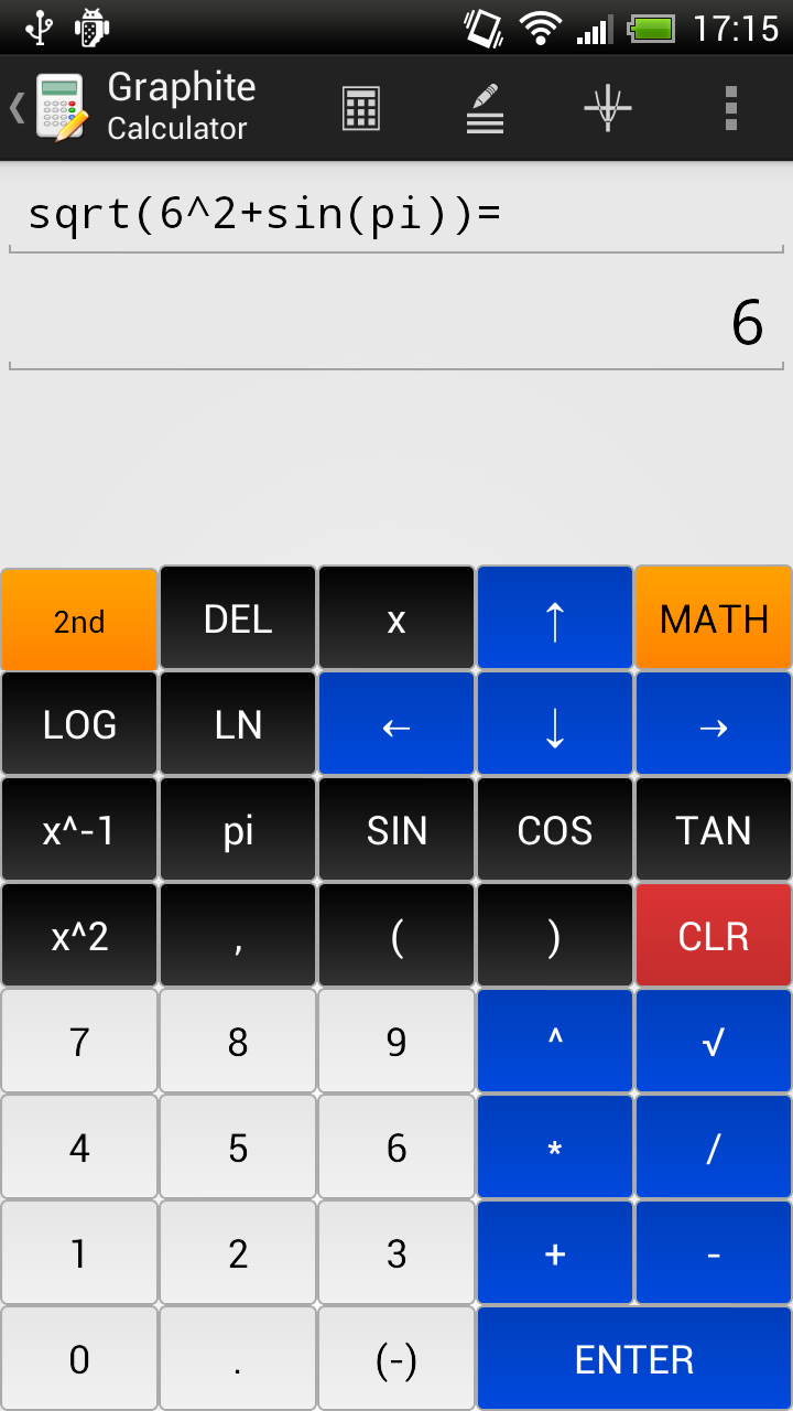 Graphite Graphing Calculator - App on Amazon Appstore